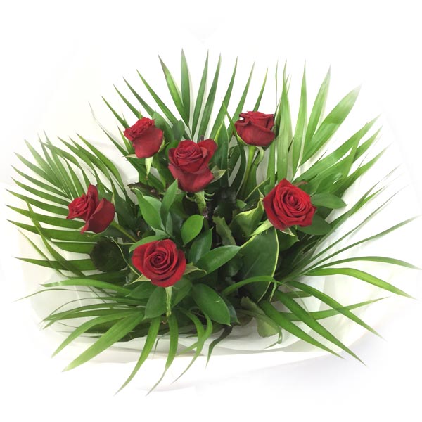 Bouquet of six Premium Long Stem Red Roses – Moffatt's Flower Company ...